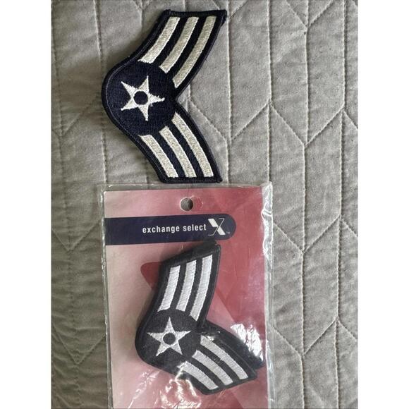 Other | New Us Air Force Usaf Sgt Sergeant Uniform Rank E4 3 Patches ...